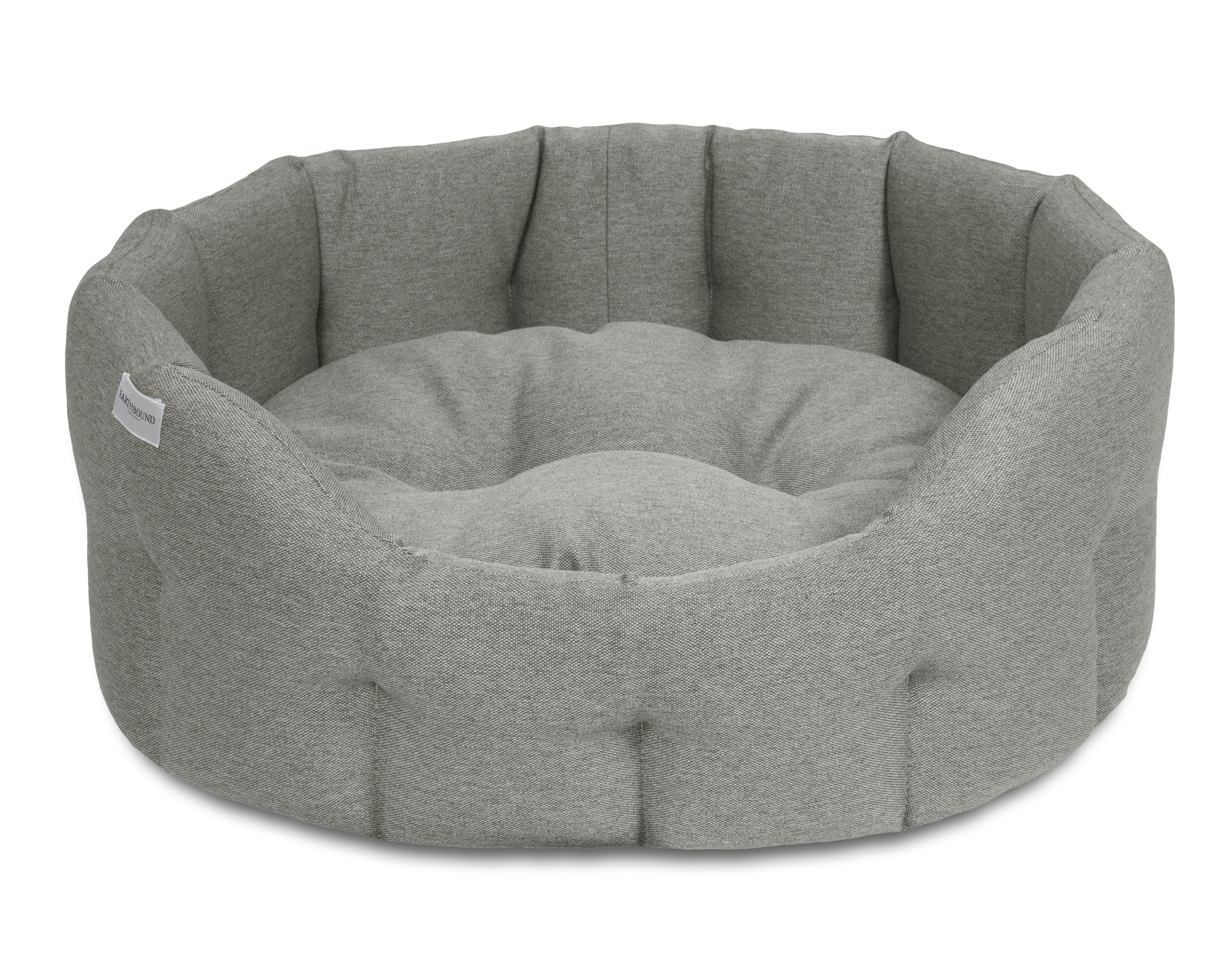 Classic Round Camden Dog Bed Grey – Earthbound UK