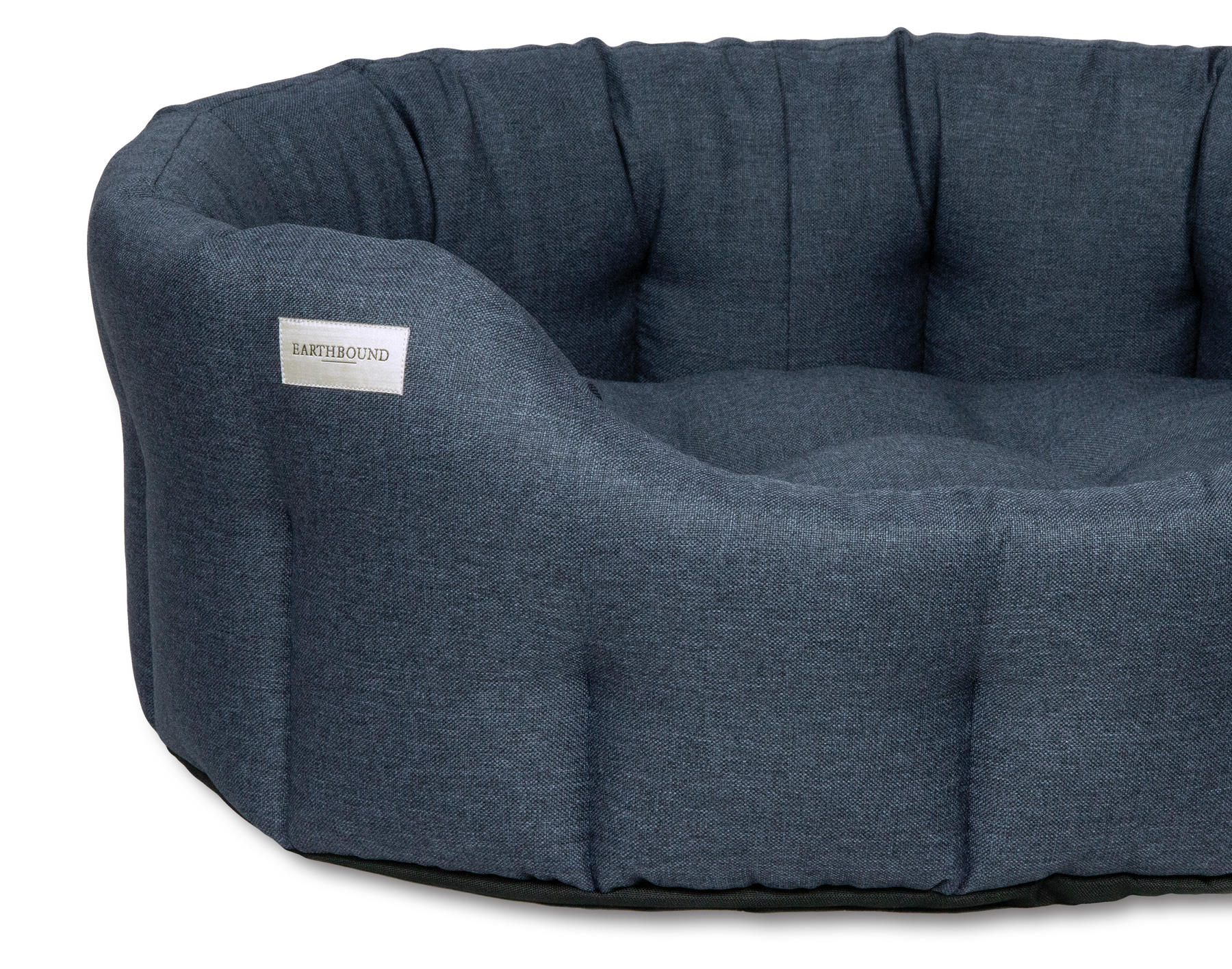Classic Round Eden Dog Bed Ocean Blue – Earthbound UK