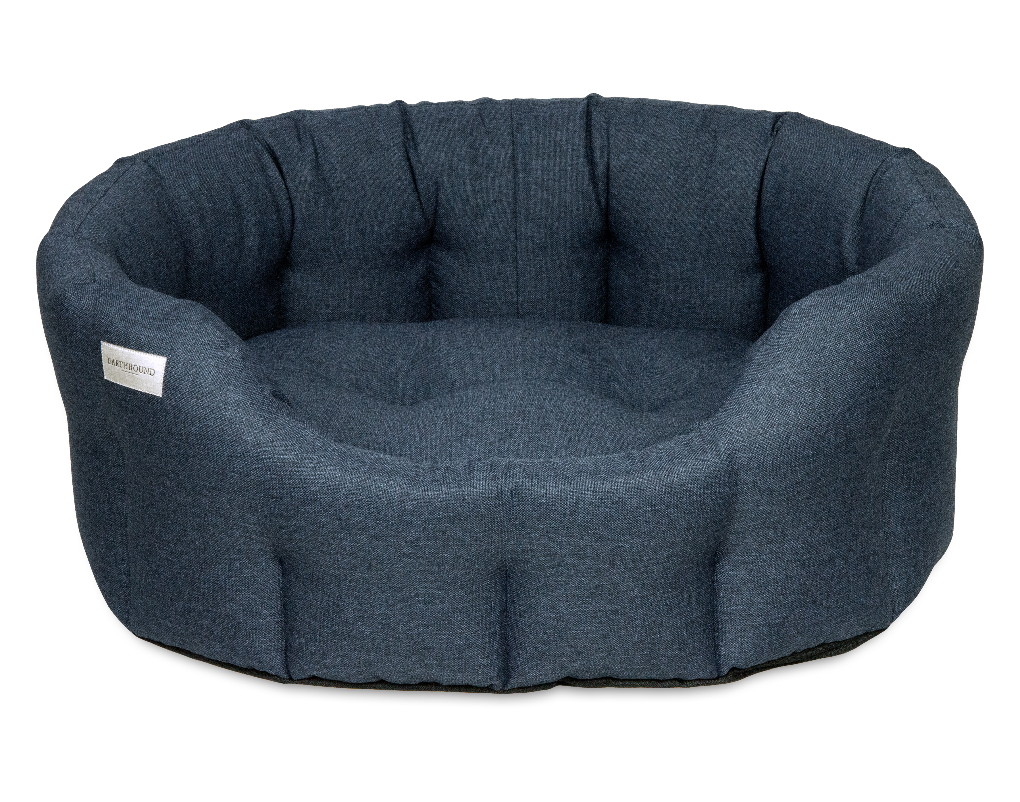 Classic Round Eden Dog Bed Ocean Blue – Earthbound UK