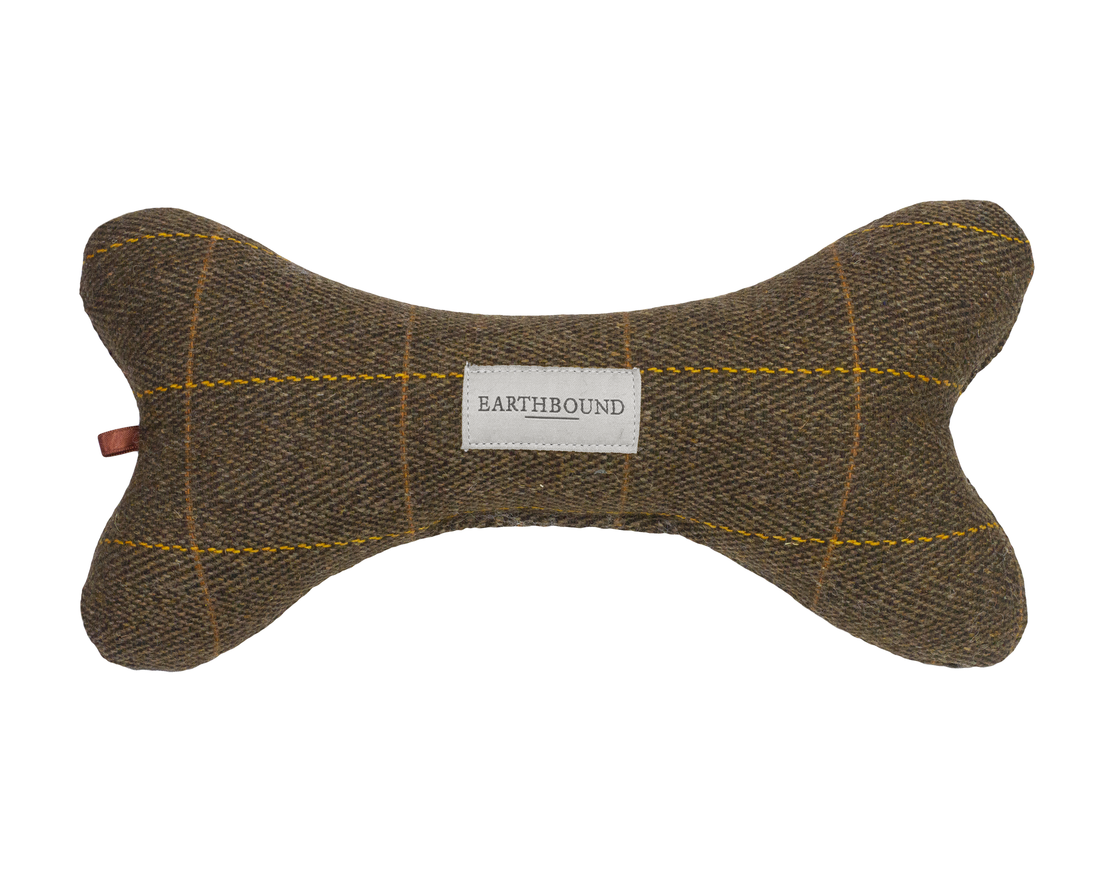Squeaky Bone Dog Toy Tweed Brown – Earthbound UK
