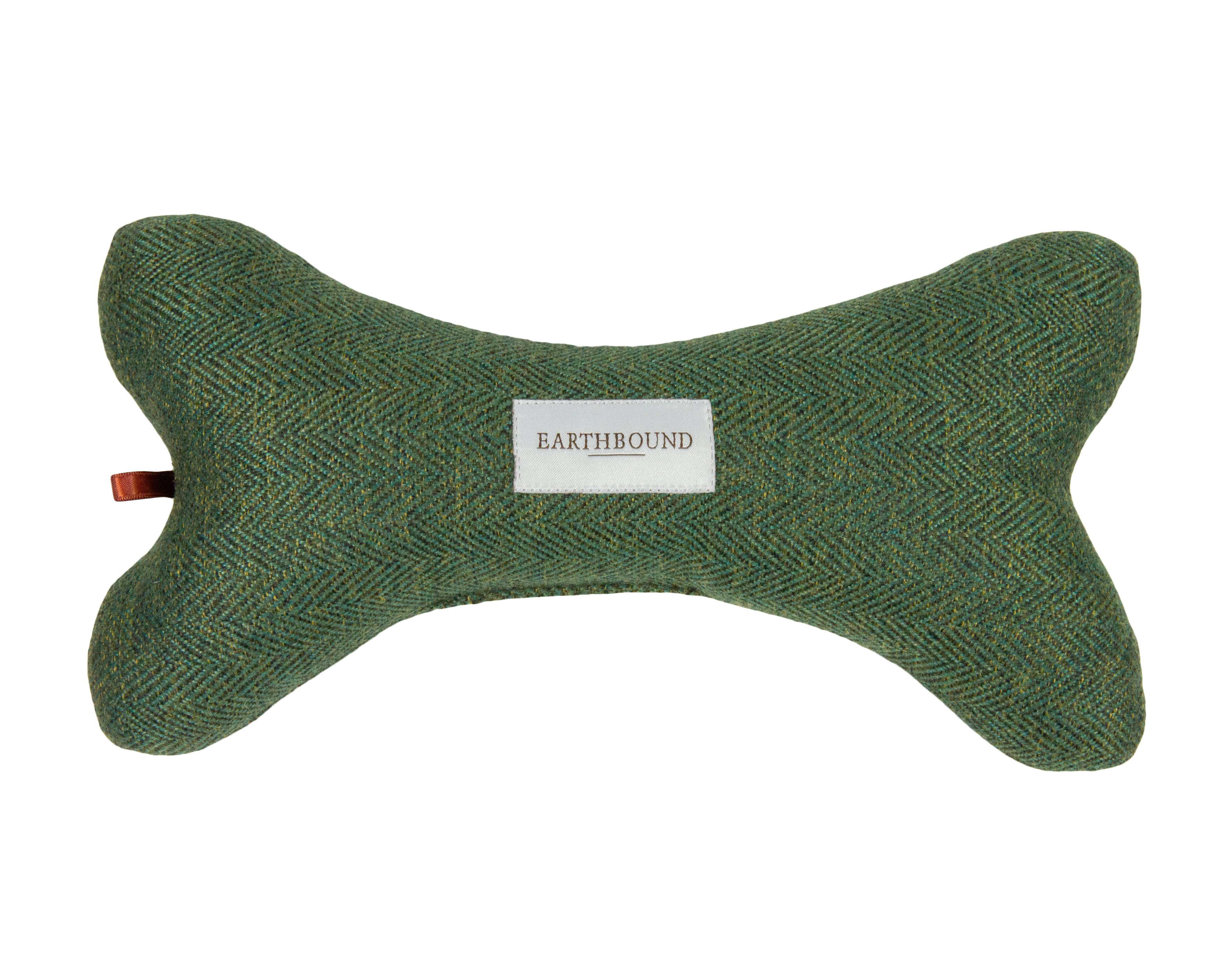 Squeaky Bone Dog Toy Modern Tweed Pine Green – Earthbound UK