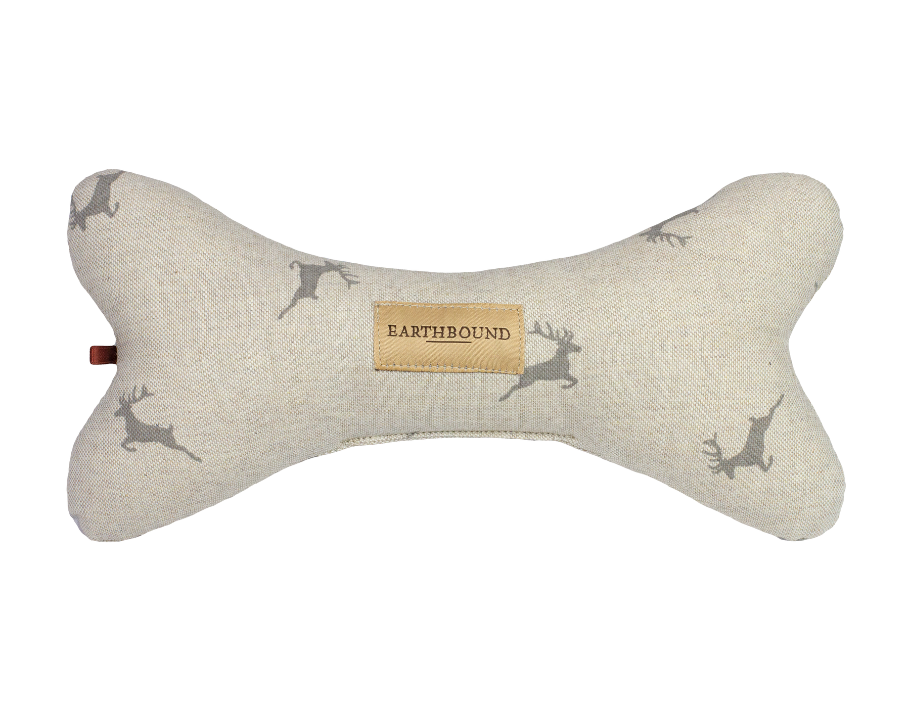 Squeaky Bone Dog Toy Stag Grey – Earthbound UK